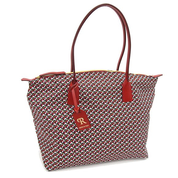 OTHERS | Bags | Roberta Pieri Tote Bag Large Red Brown Black Nylon ...